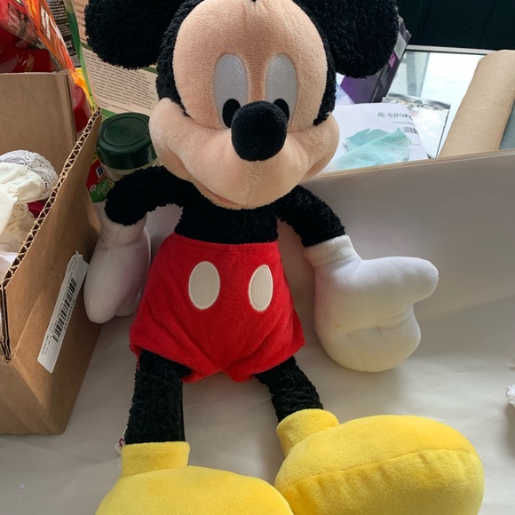 Disney Other 2 Mickey Mouse Plush Dolls One With Soccer Ball Disney Poshmark